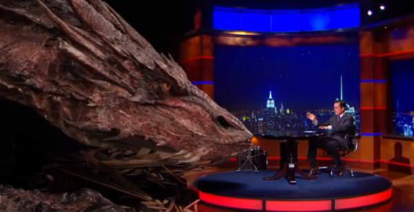 L'incroyable interview du dragon Smaug par Stephen Colbert - KultureGeek