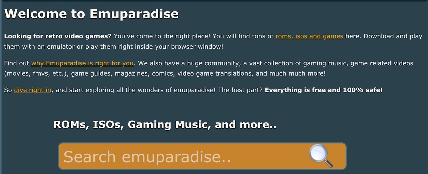EmuParadise, un important site d'émulation, retire le téléchargement ...