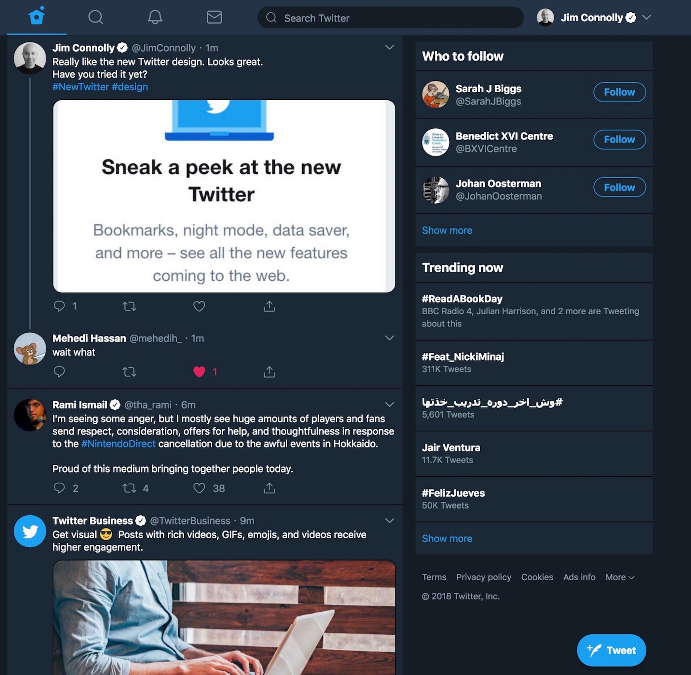 Twitter prépare une nouvelle interface de son site : premier aperçu en ...
