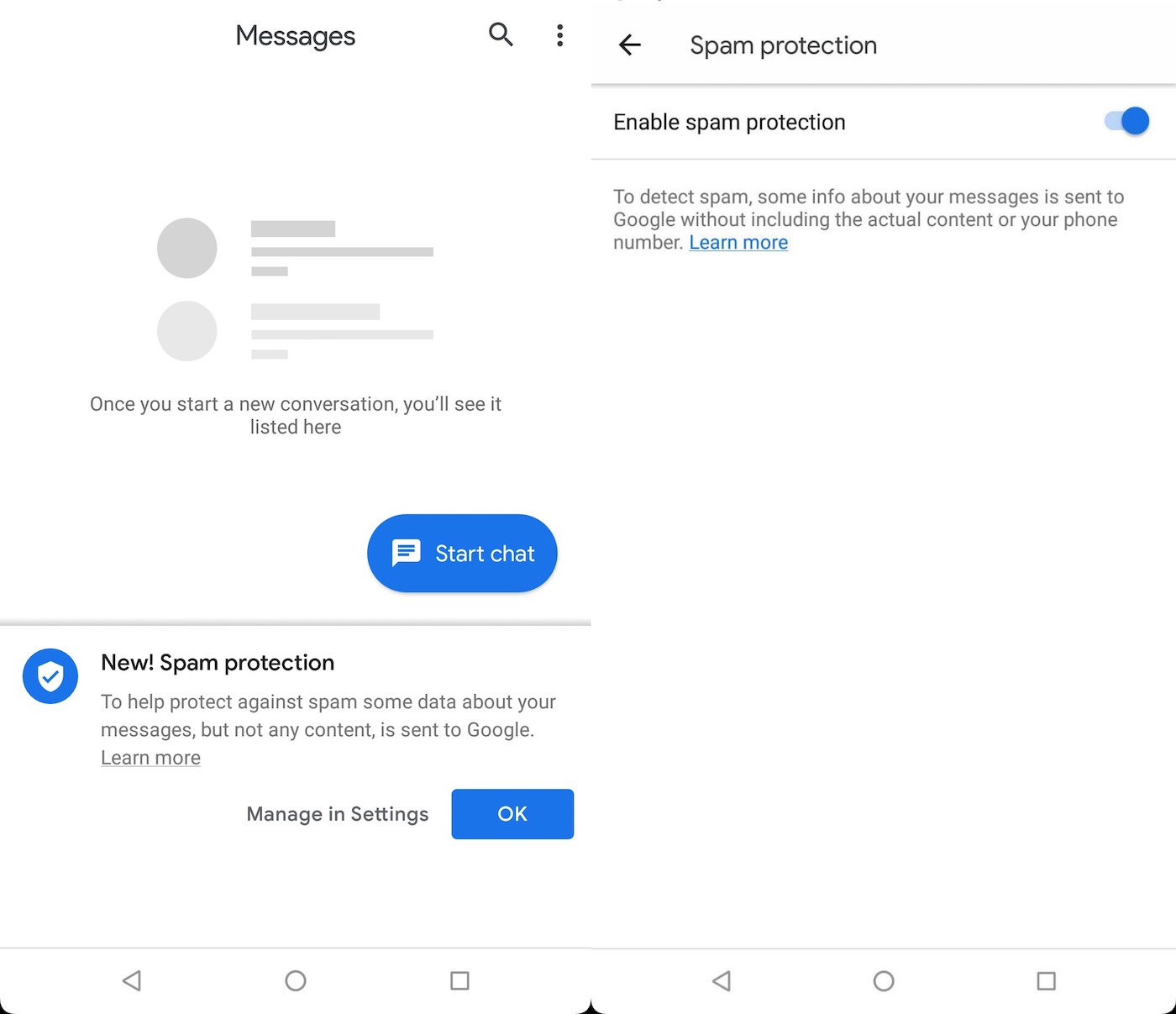 Android : la protection contre le spam pour les SMS se met en place ...