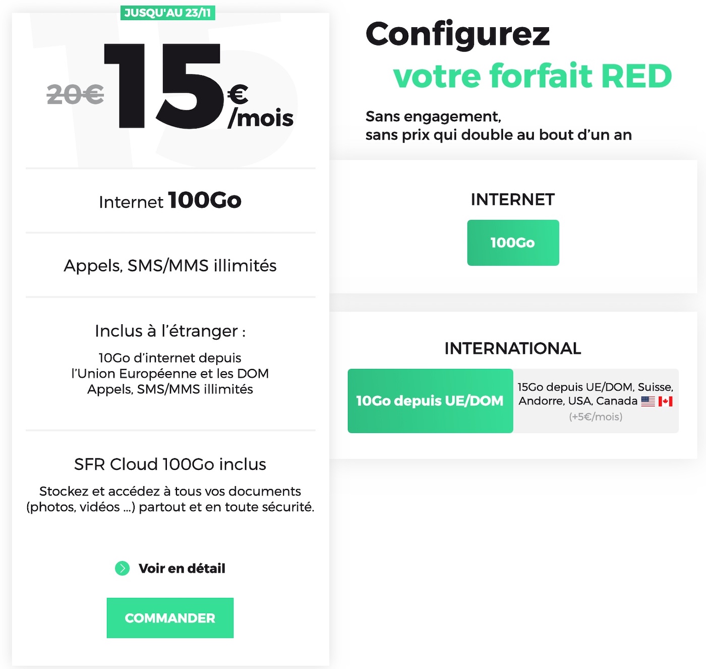 Forfait mobile SFR RED 100 Go à 15€ et fibre 1 Gb/s à 23€ - KultureGeek