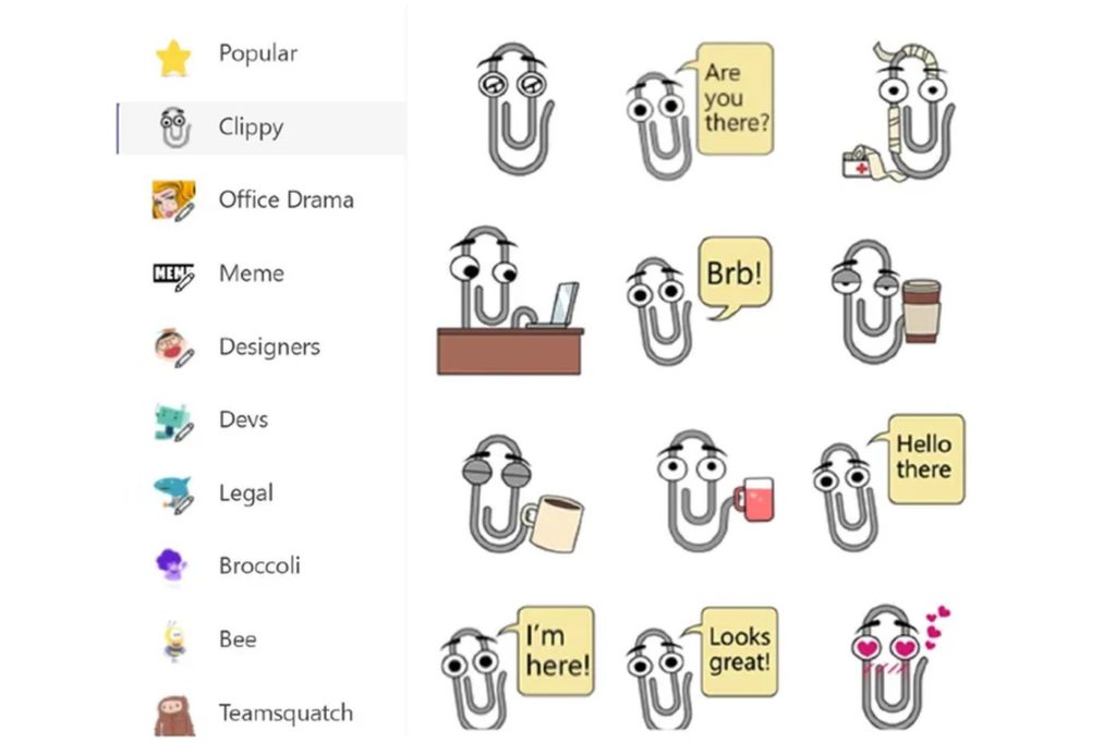 Clippy, le trombone-mascotte de Microsoft, réapparait dans Teams ...
