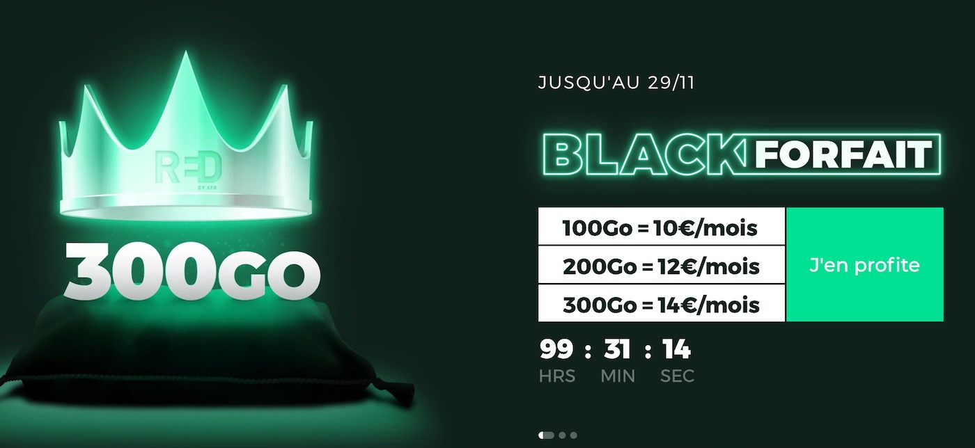 [#BlackFriday] Forfaits SFR RED 100/200/300 Go dès 10€/mois - KultureGeek