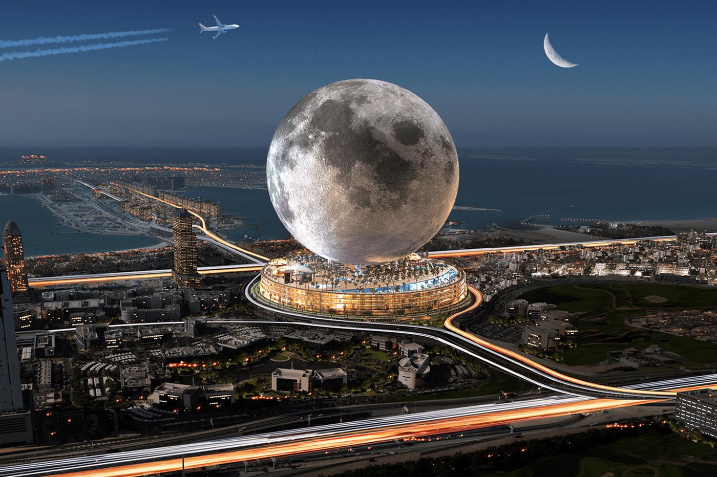 Dubaï : toujours plus fou, un projet d'immeuble en forme de Lune ...