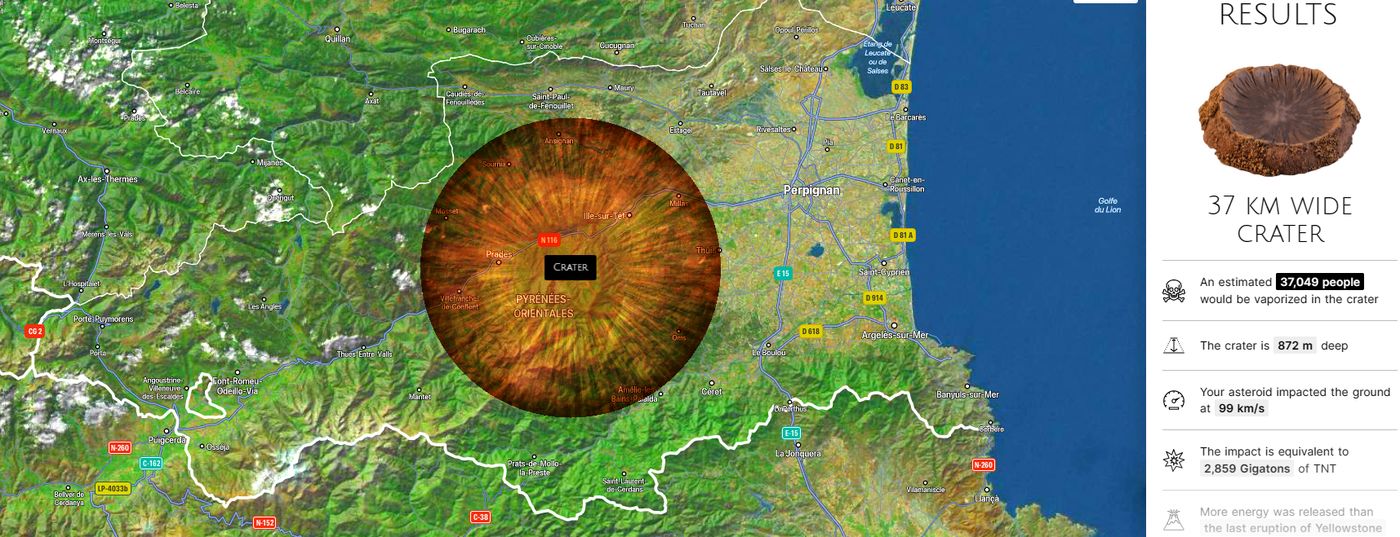 Asteroid Simulator : simulez la chute d'un astéroïde sur la Terre ...