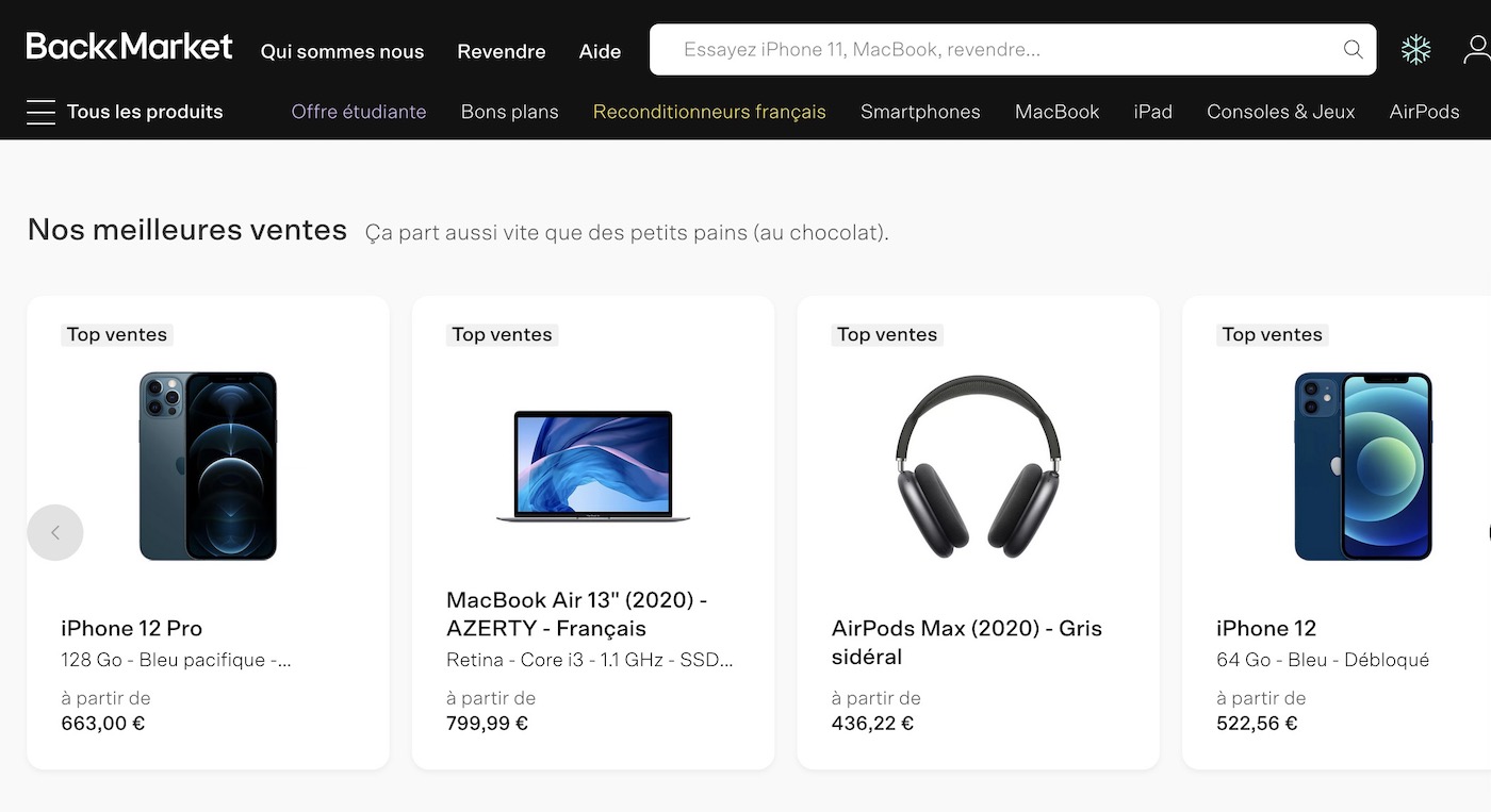 Back Market, spécialiste d'appareils tech reconditionnés, annonce un ...
