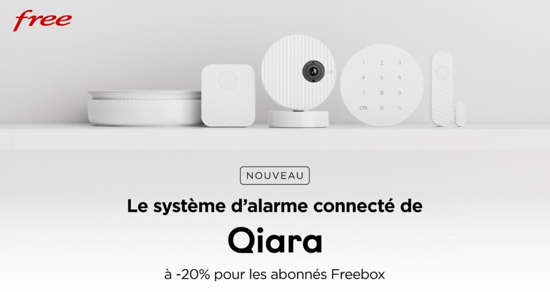 Free propose le nouveau système d'alarme Qiara aux abonnés Freebox ...