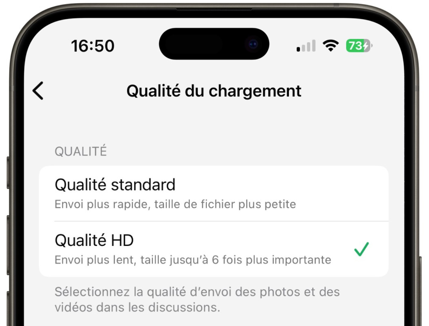 WhatsApp : comment choisir la qualité HD par défaut pour les photos et ...