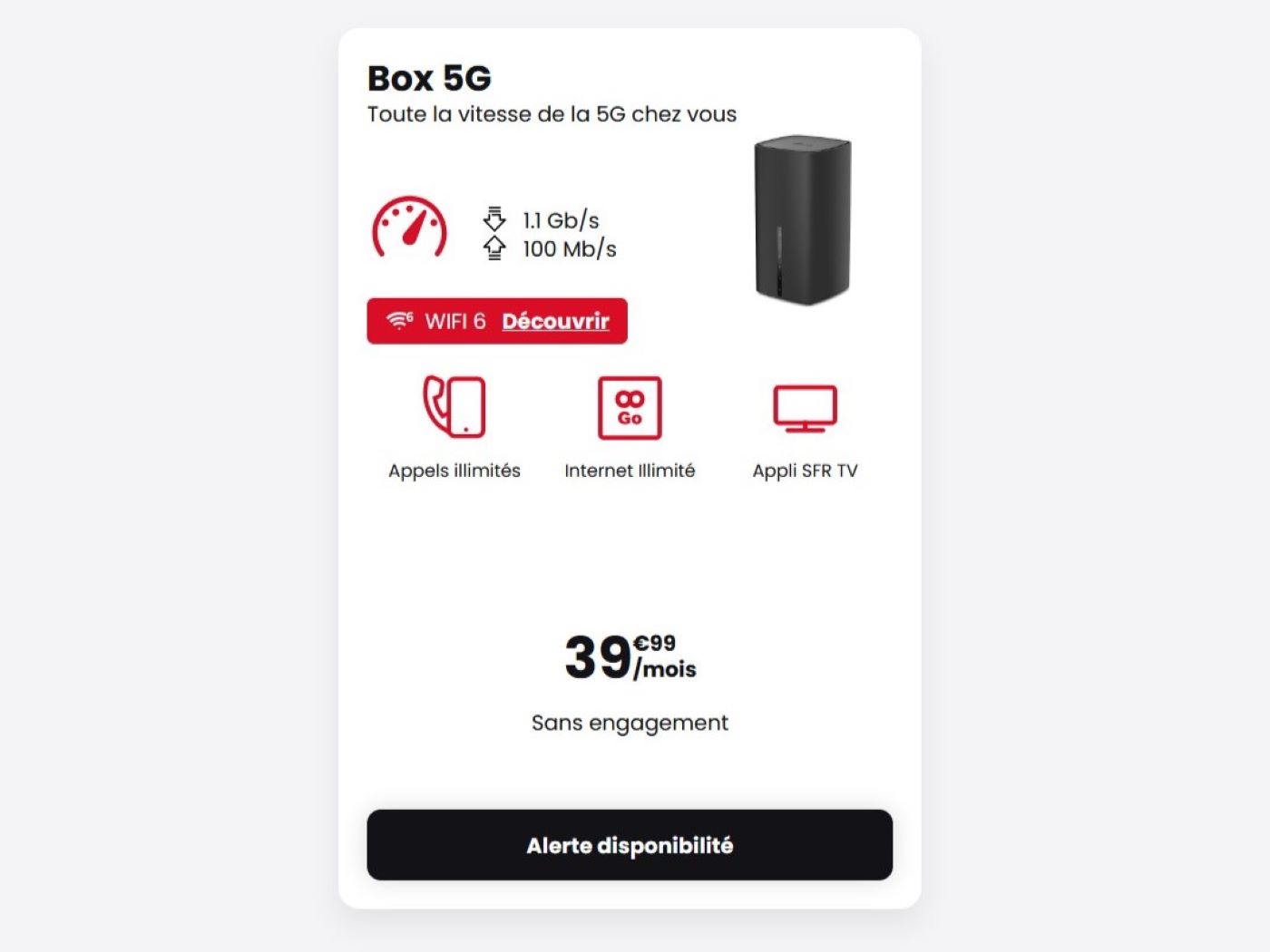 SFR lance sa box 5G avec un débit pouvant atteindre 1,1 Gb/s - KultureGeek