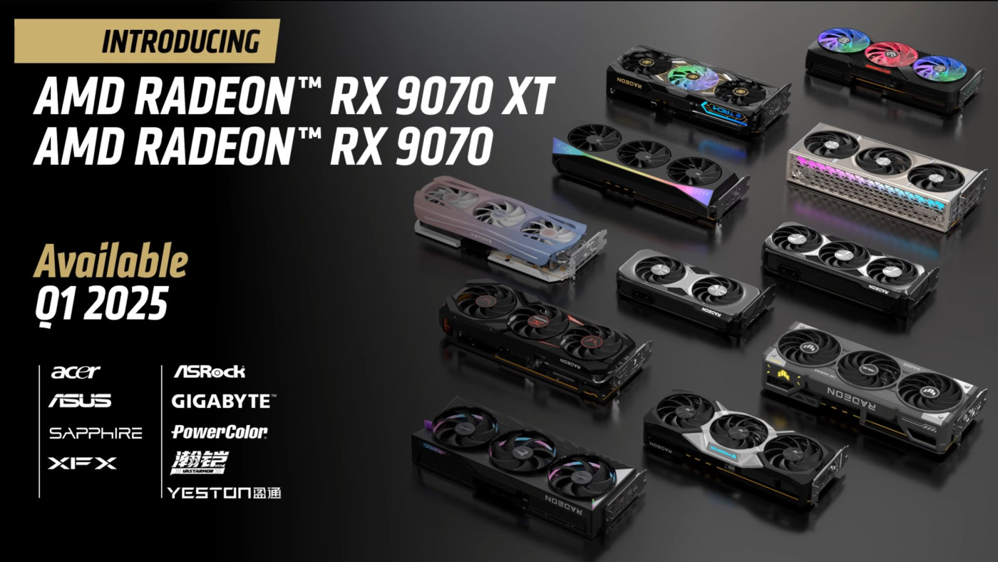 RX 9070 (XT) : AMD annonce ses nouvelles cartes graphiques avec FSR 4 ...
