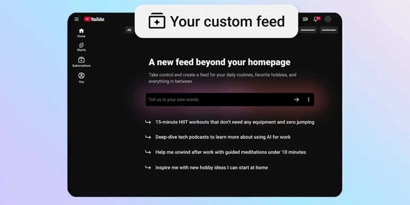 YouTube peut vous créer un flux vidéo personnalisé avec l'IA - KultureGeek
